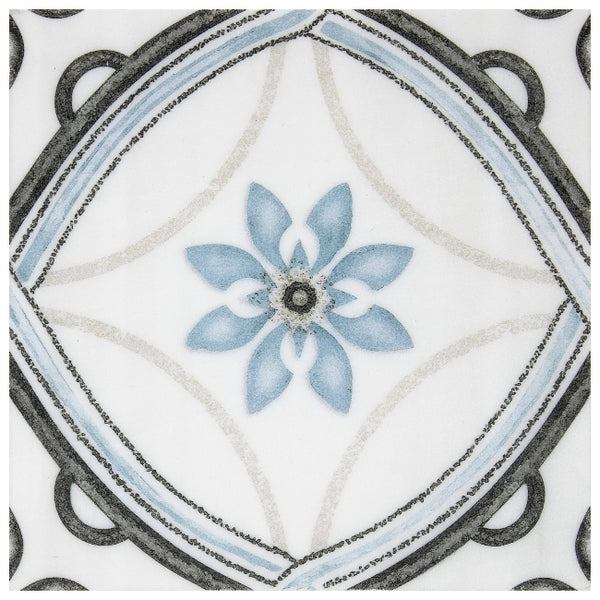 Soren in Midnight Marble Tile 6" x 6" – Marble and Tile USA