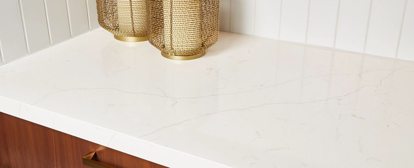 Venatino Crema Quartz Slab 125″ x 62″ 122-405 – Marble and Tile USA